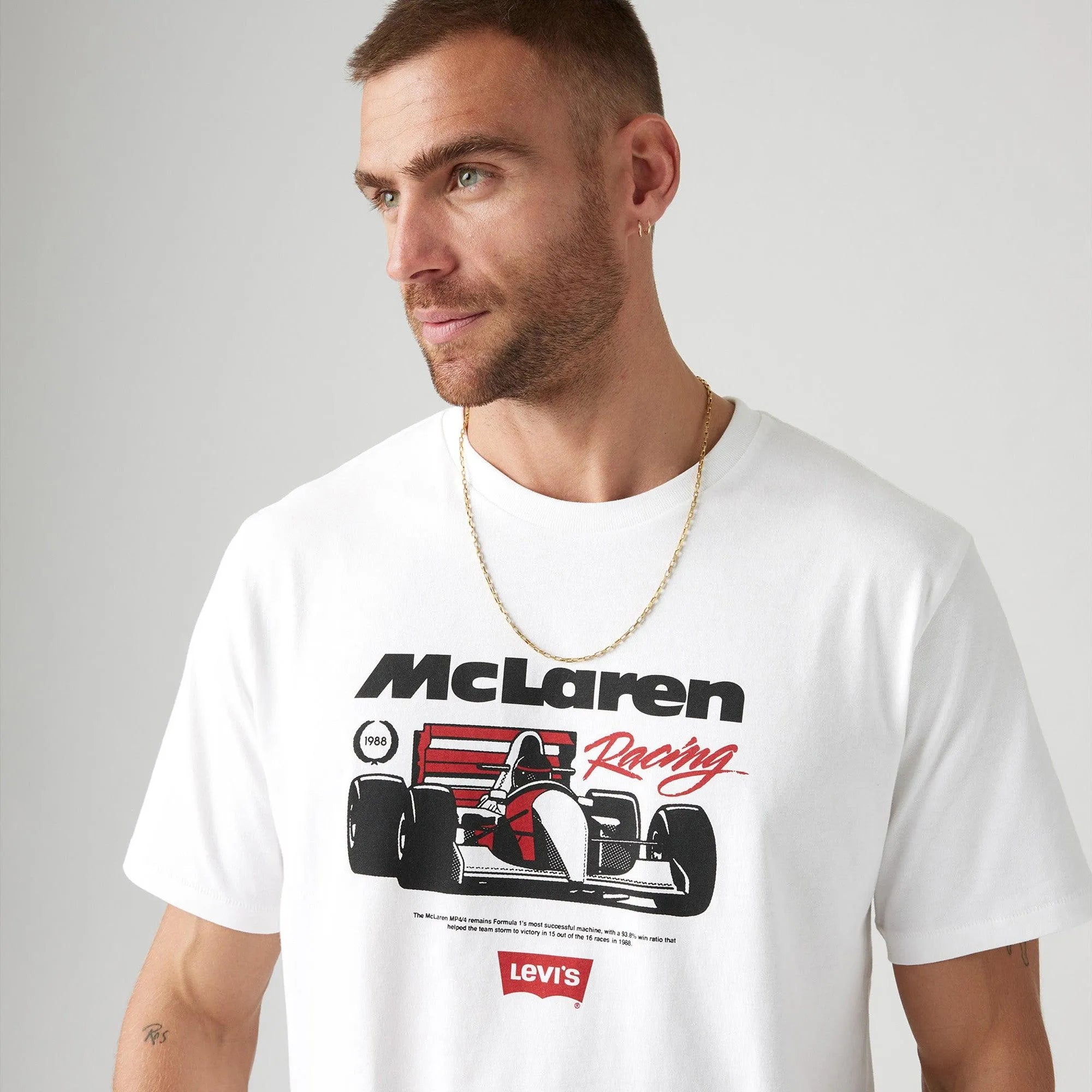 Buy LEVI'S® X MCLAREN RACING HERITAGE TEE - WHITES Online | Levi South ...